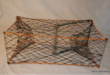 Bron's CT005 Electro Plated Steel Folding Crab Trap – Pacific Angler